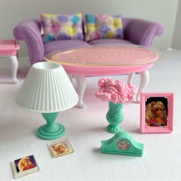Mattel | Toys | 996 Barbie Folding Pretty Living Room Furniture Set ...